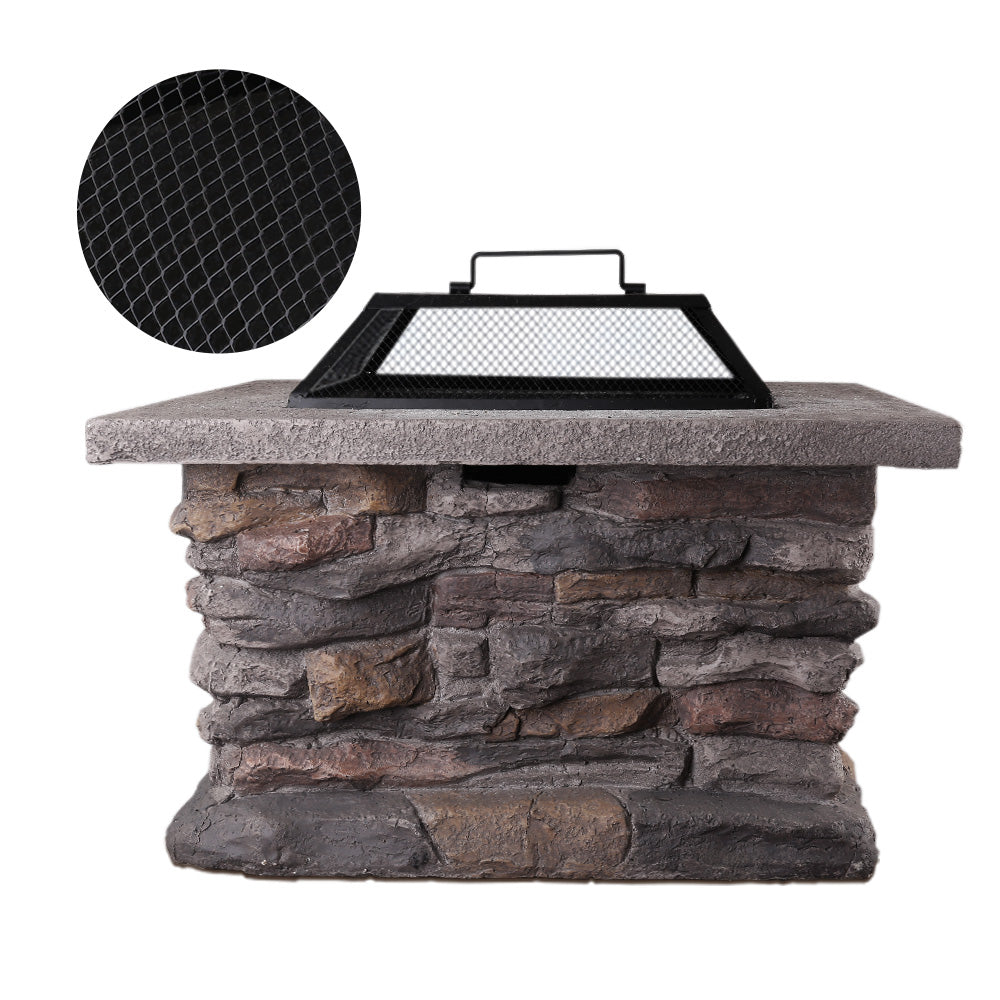 BBQ Blokes Stone Base Outdoor Patio Heater Fire Pit Table – Bbq Blokes